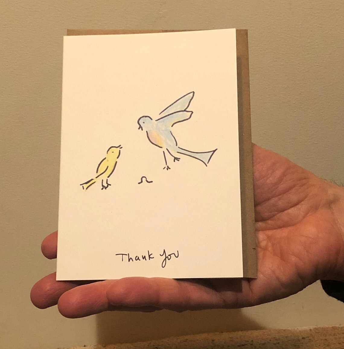 Thank You Card. Bird Thank You Card. Bird Card. Thank You | Etsy