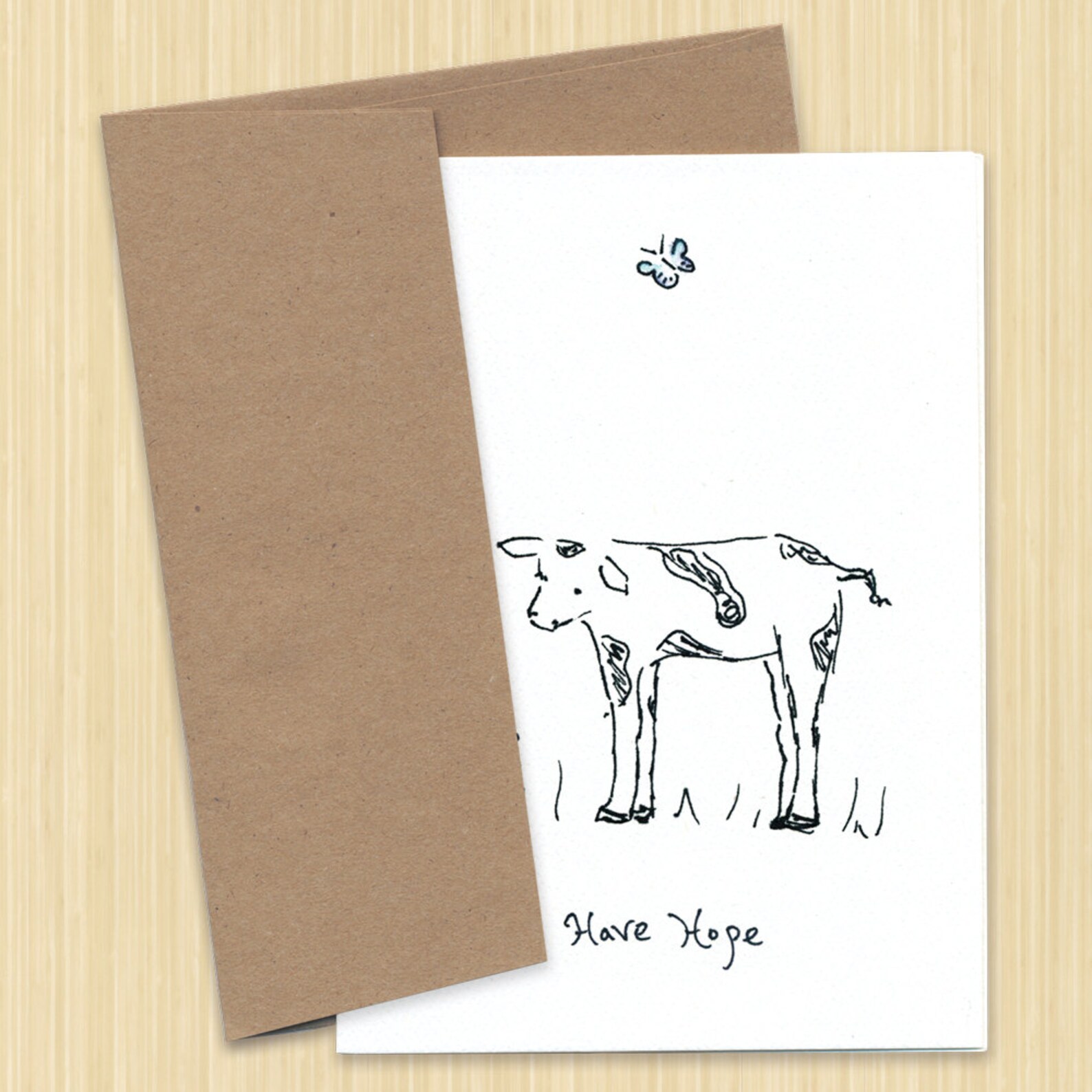 Cow Greeting Card. Sympathy Card. Cow Card. Condolence Card ...