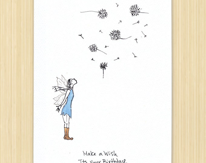 Fairy Birthday Card. Fairy Card. Birthday Card. Handmade Card. Girls ...