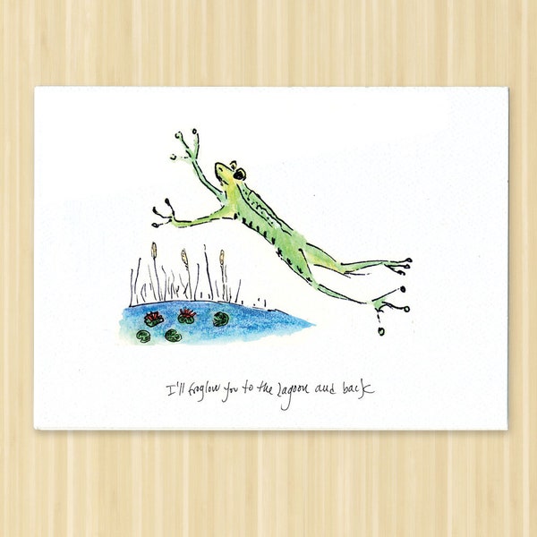 Frog Card - Etsy