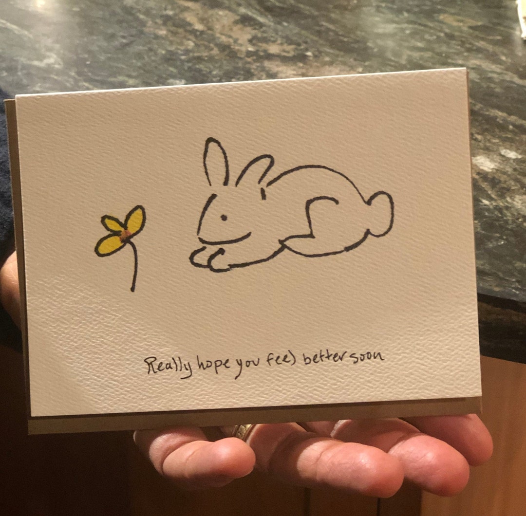 Bunny. Get Well Card. Bunny Get Well Card. Bunny Card. Really Hope You ...