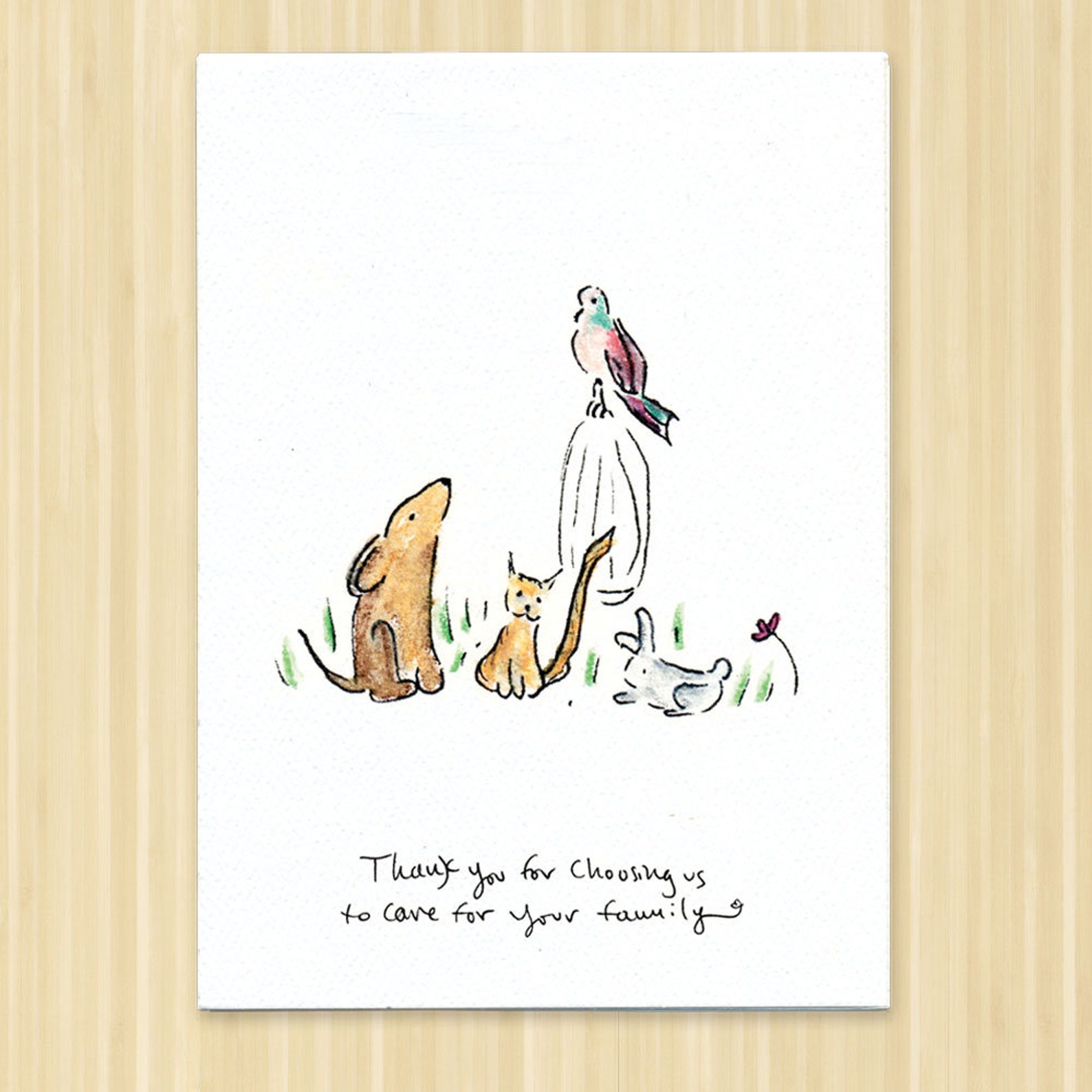 Pack of Ten Pet Thank You Card Veterinary Thank You Card - Etsy