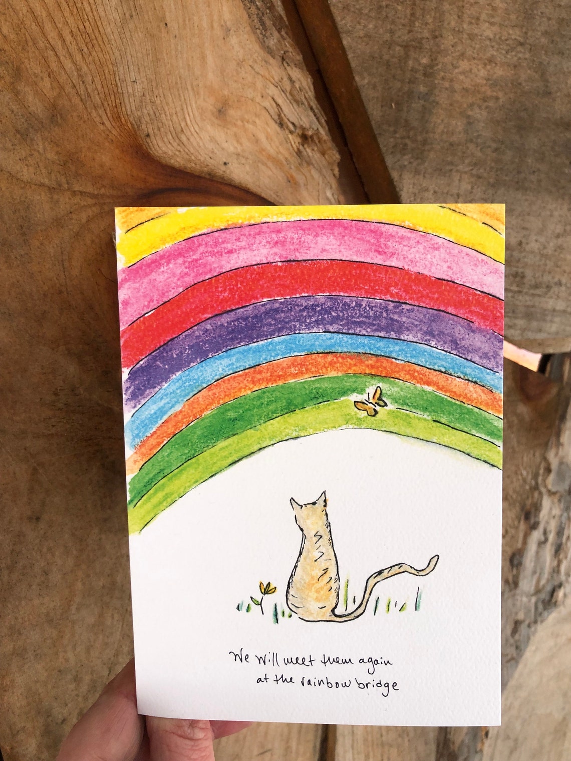 Sympathy Card, Bereavement Card, Pet Sympathy Card, Cat Card, Pet Card ...