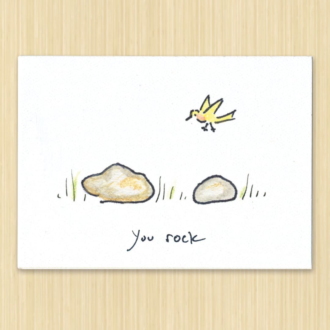 Encouragement Card. You Rock. Greeting Cards, Friendship Card ...