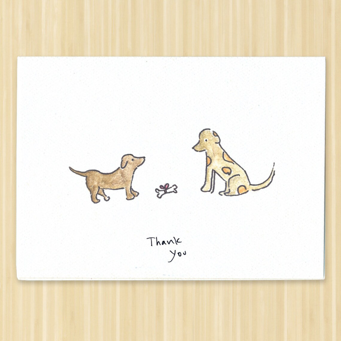 Dog Card. Thank You Card. Dog Thank You Card. Dog Lover Card. - Etsy