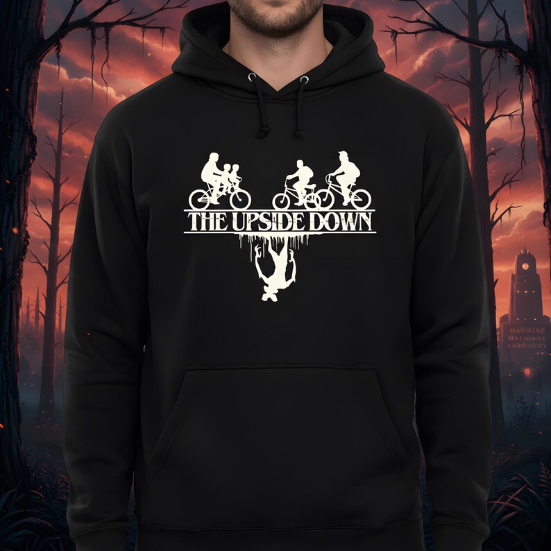 Stranger Things PNG - Descarga digital al revés - Silueta de bicicleta ...