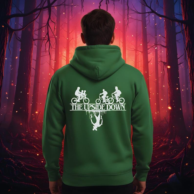 Stranger Things PNG - Descarga digital al revés - Silueta de bicicleta ...