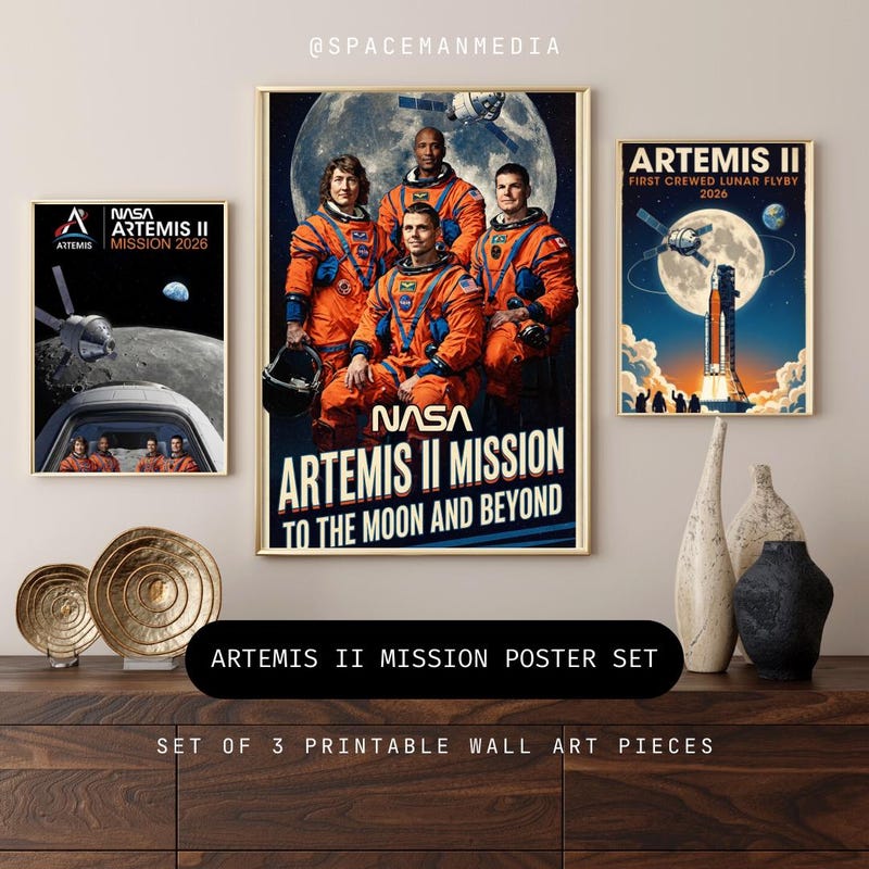 Nasa Artemis Ii Poster - Etsy