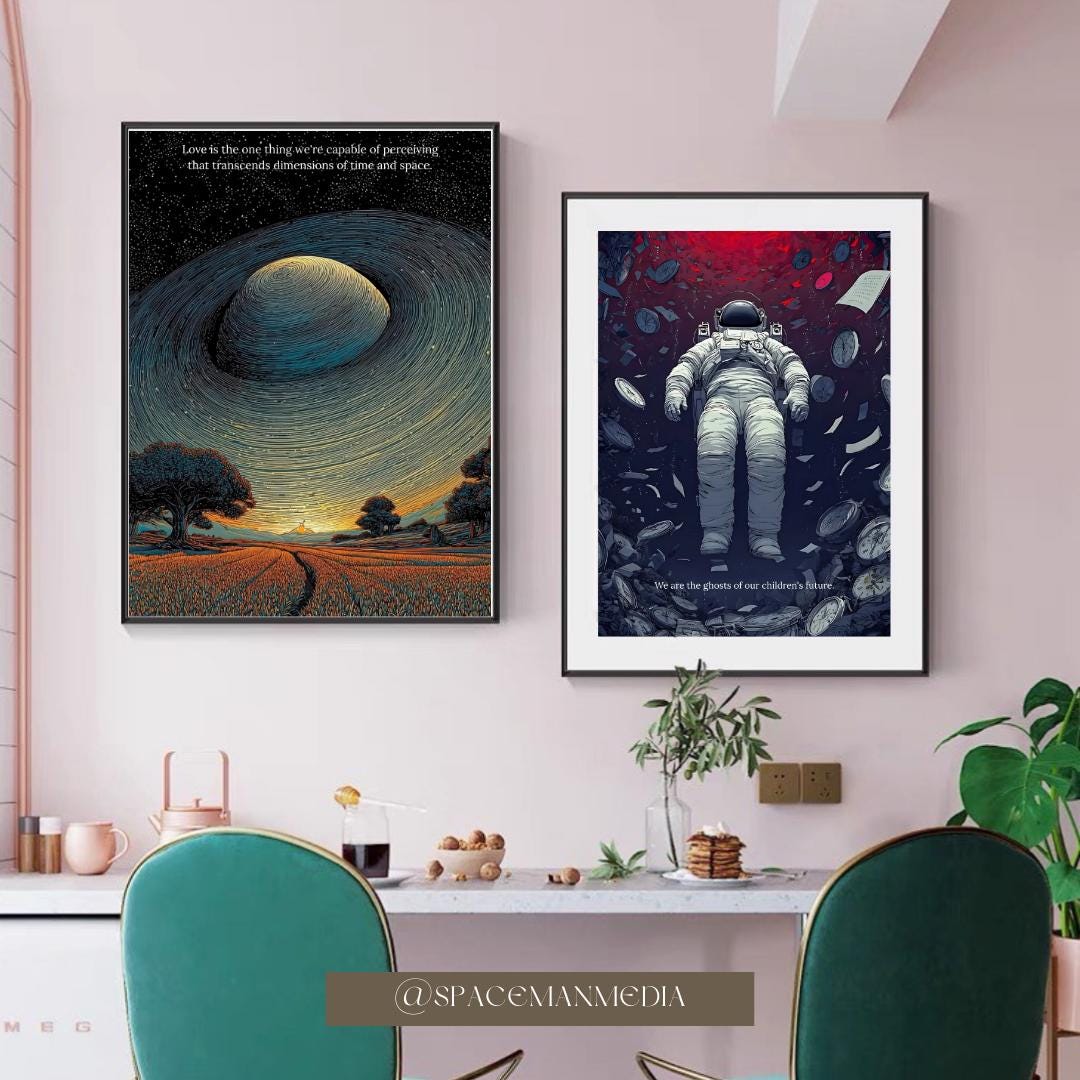 Interstellar Movie Poster Set, Sci-fi Film Art (digital Download) - Etsy