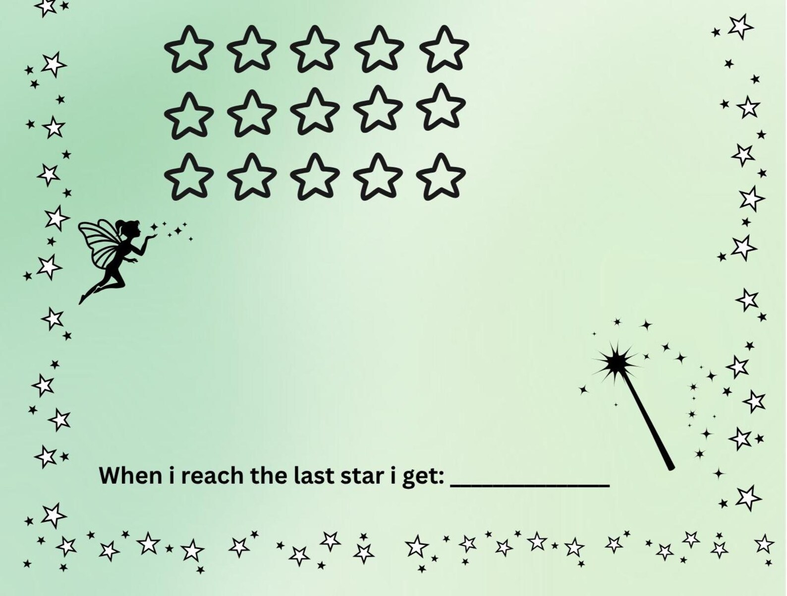 Magical Galaxy Star Chart Printable | Kids Behavior Reward Chart ...