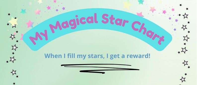 Magical Galaxy Star Chart Printable | Kids Behavior Reward Chart ...