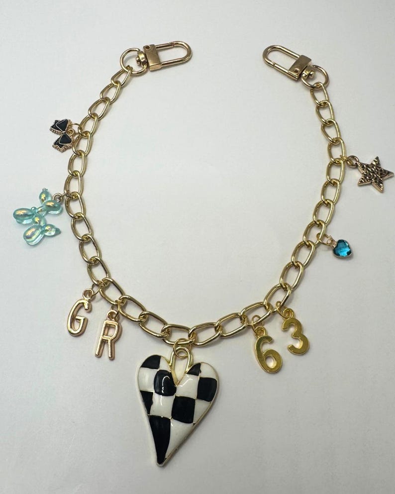 George Russell F1 Bag Charm: Mercedes Team Colors, Driver Initials, #63 ...