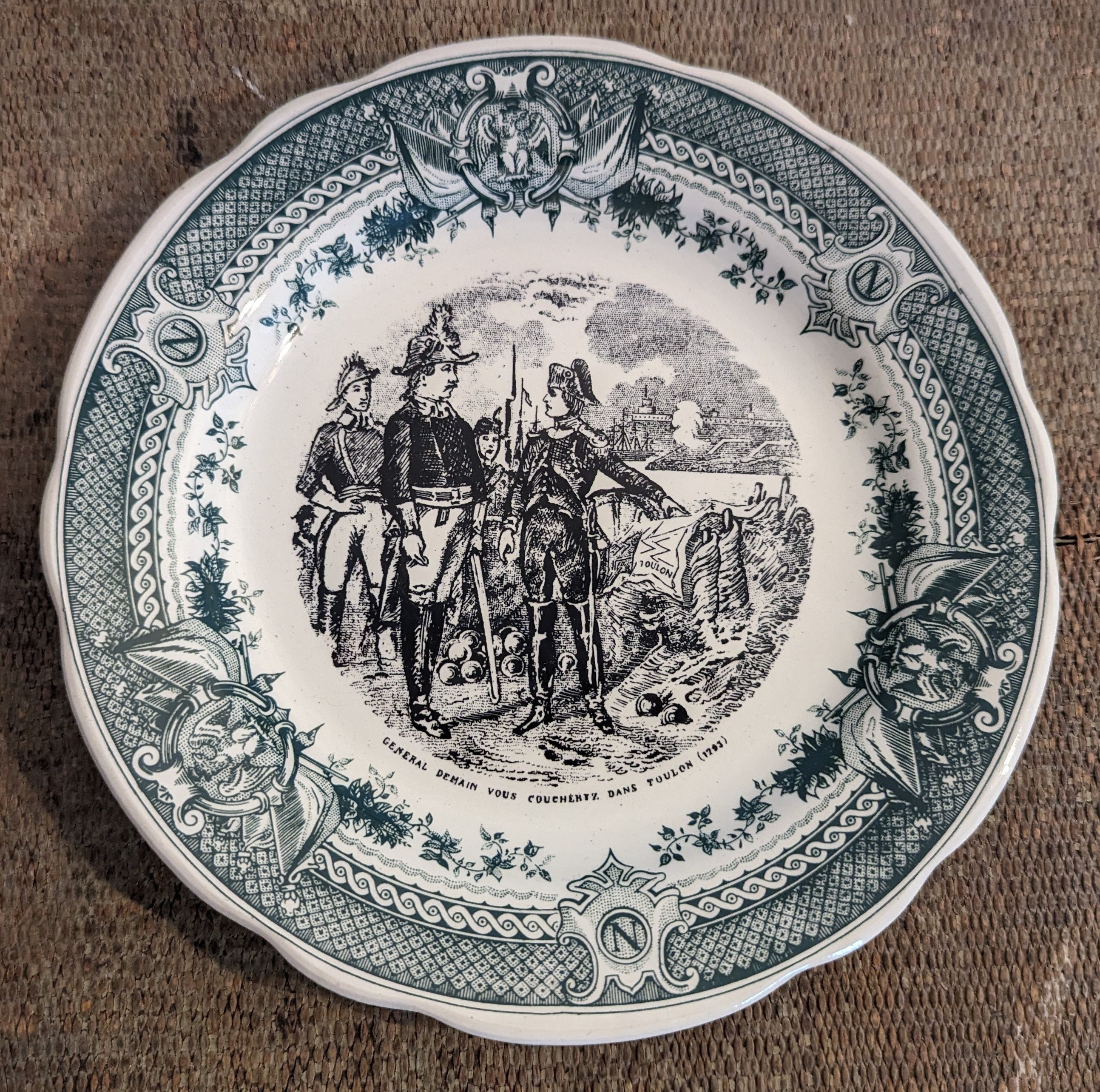 Seven French Antique Vintage Ceramic Napoleon Plates - Etsy