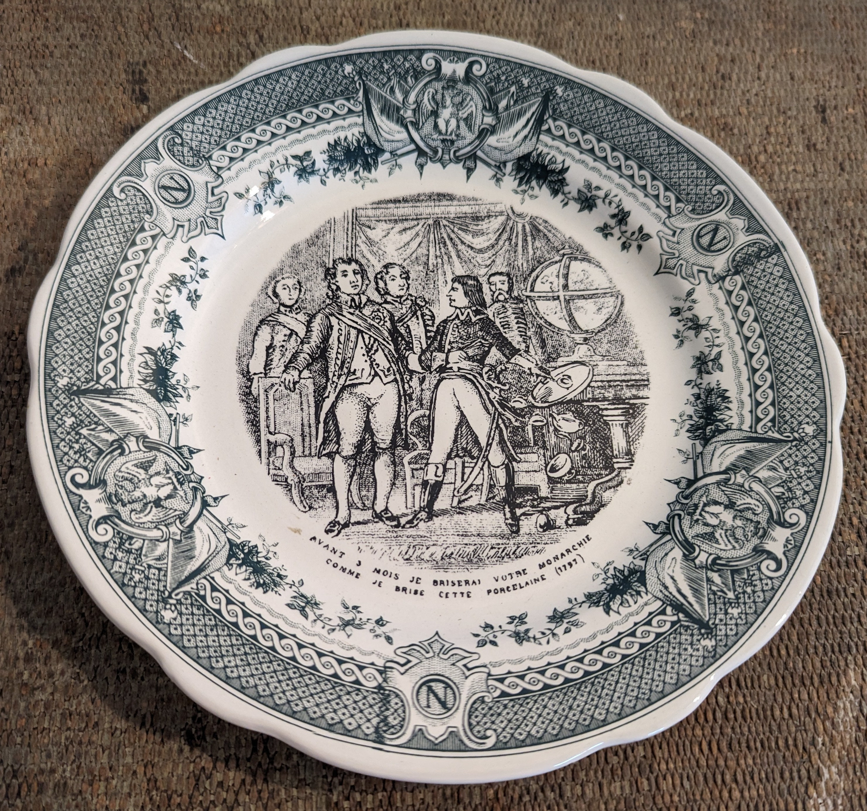 Seven French Antique Vintage Ceramic Napoleon Plates - Etsy