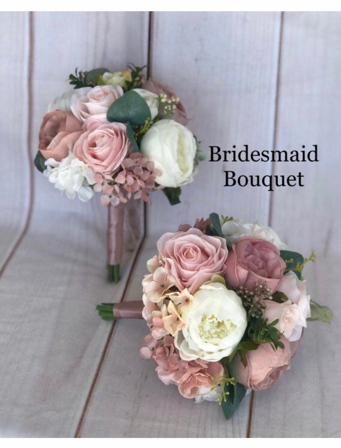 Wedding bouquet Dusty Rose Bridal bouquet Blush Wedding | Etsy