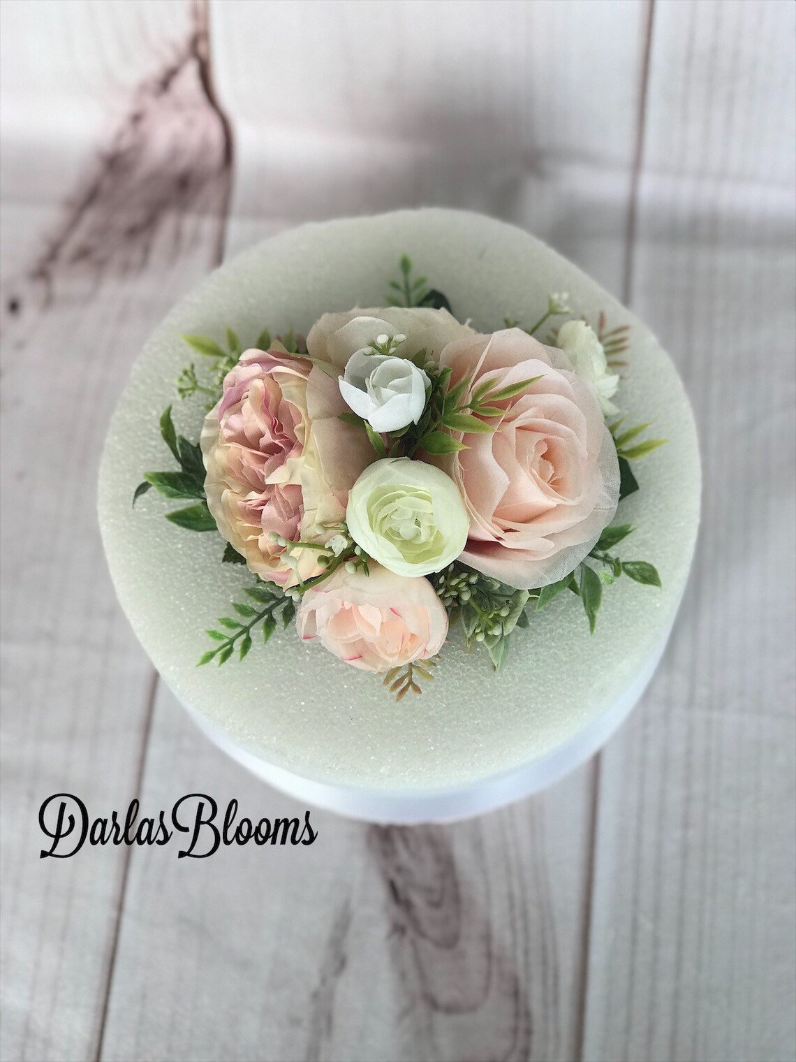 Floral Cake Topper Blush Cake Topper Wedding Cake Topper - Etsy