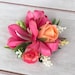 Hot Pink Corsage, Colorful Corsage, Tropical Corsage, Orange Corsage ...
