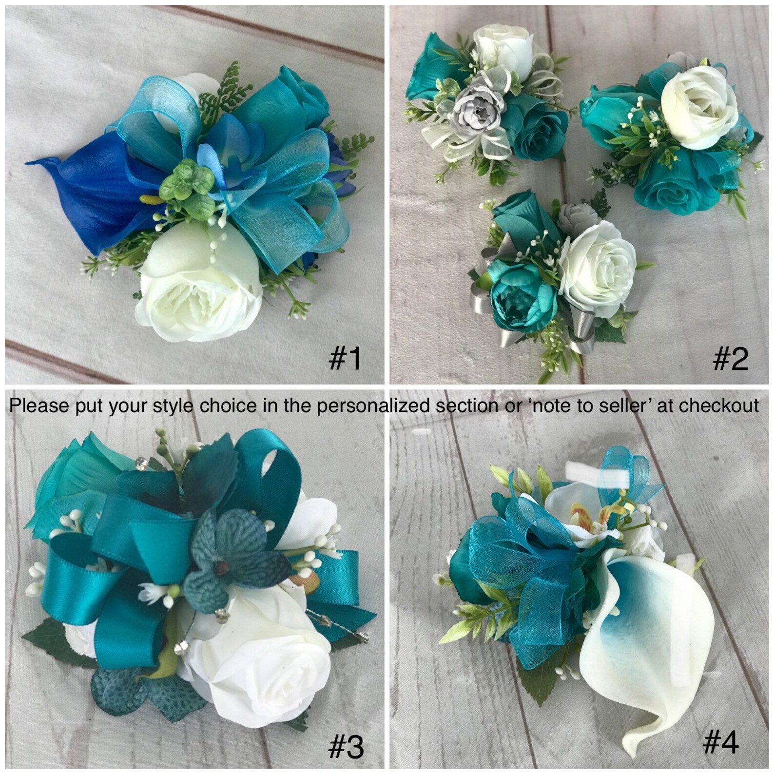 Wedding Bouquet Turquoise Bridal Bouquet Turquoise Teal - Etsy