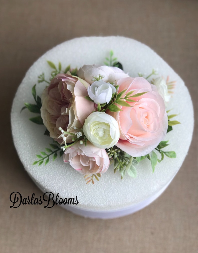 Floral Cake Topper Blush Cake Topper Wedding Cake Topper - Etsy