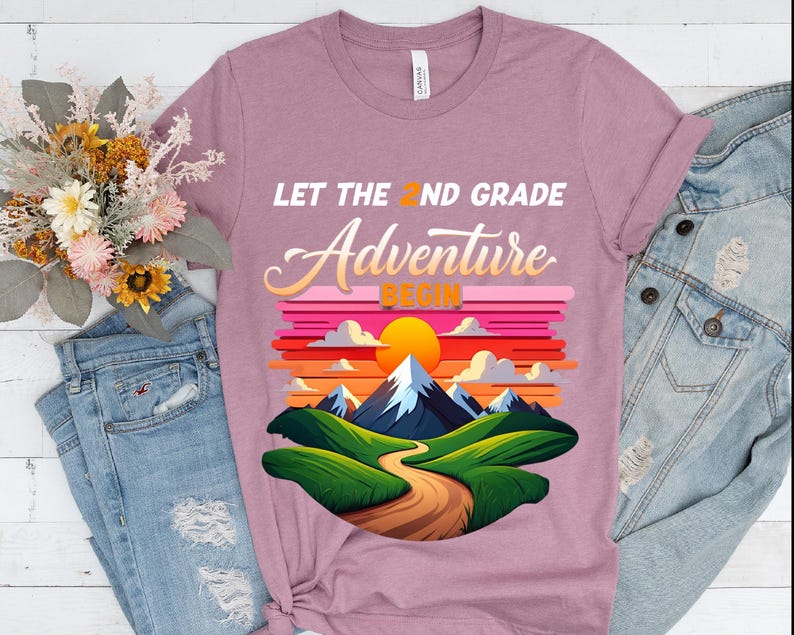 Let the 2nd Grade Adventure Begin PNG, Back to School Design for ...