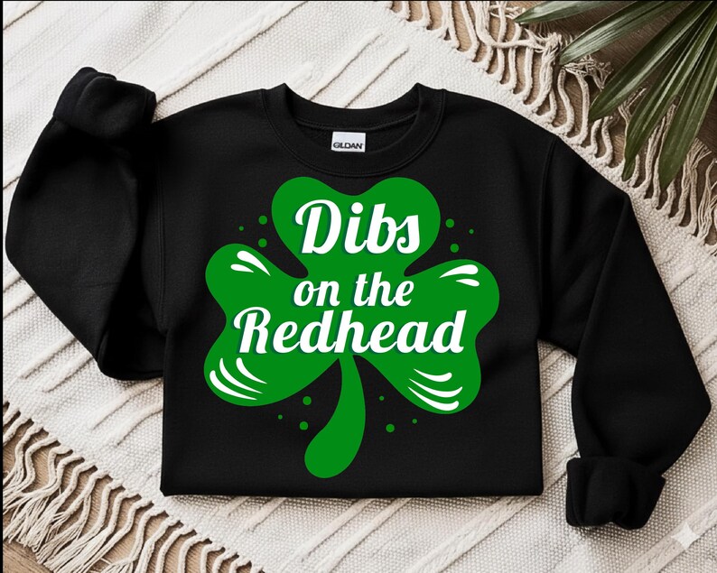 Dibs on the Redhead Shamrock PNG, St Patrick's Day Design (digital ...