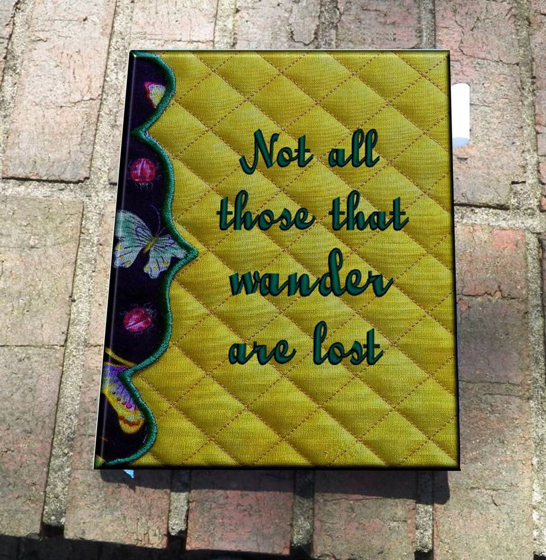 Book Cover In-the-hoop Machine Embroidery Journal Quick & Easy Large 5 ...