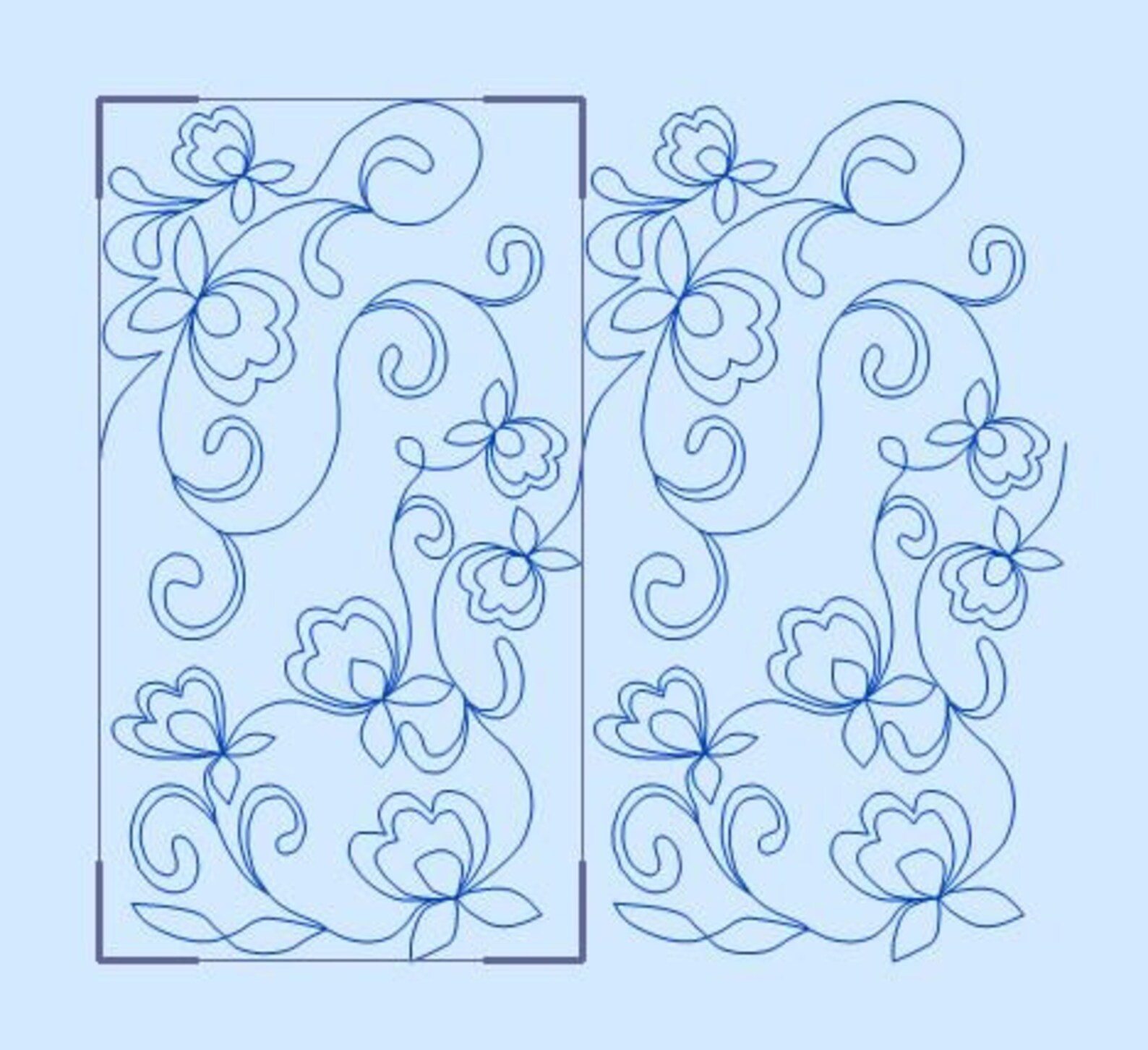 New Edge to Edge Quilting Machine Embroidery Quilting Design Edge to ...