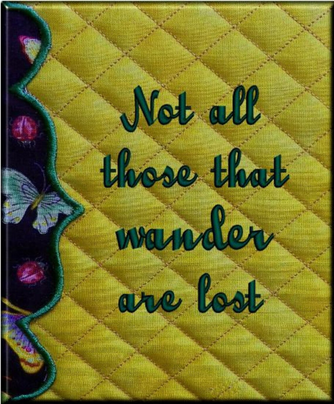 Book Cover In-the-hoop Machine Embroidery Journal Quick & Easy Large 5 ...