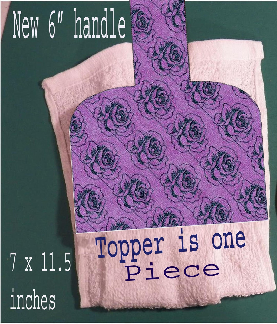 Towel Topper In-the-hoop Machine Embroidery Towel Topper Hanging ...