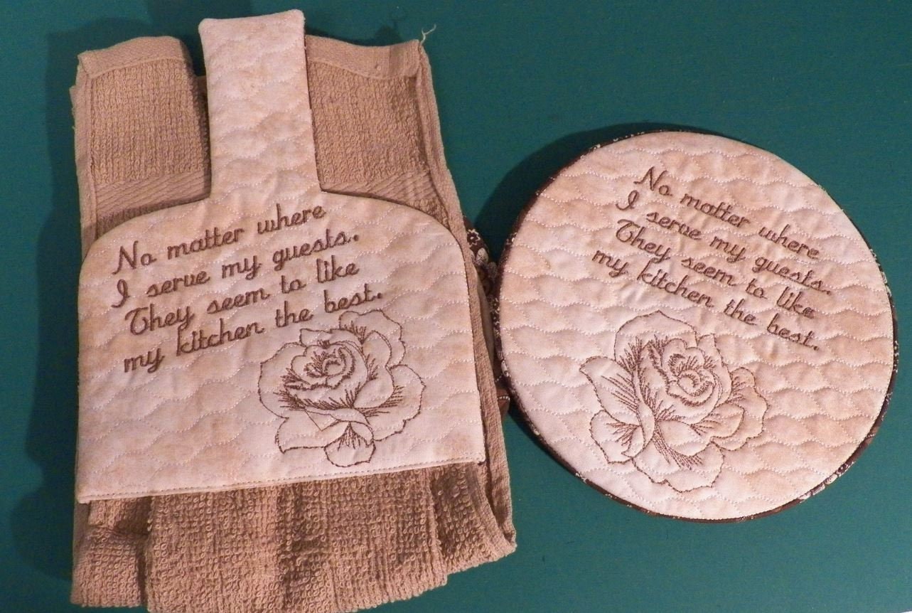 Towel Topper In-the-hoop Machine Embroidery Towel Topper | Etsy