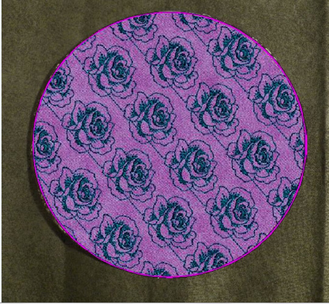 Round Pot Holder Hot Pad All Done In-thehoop Machine Embroidery Designs ...