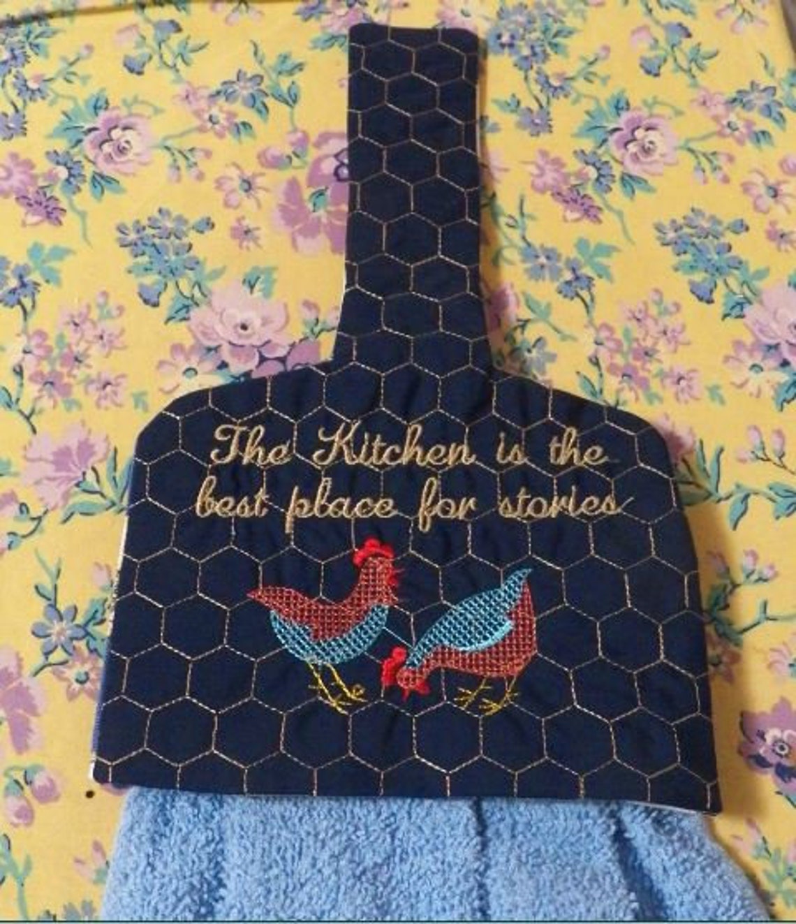 Towel Topper In-the-hoop Machine Embroidery Towel Topper Hanging ...