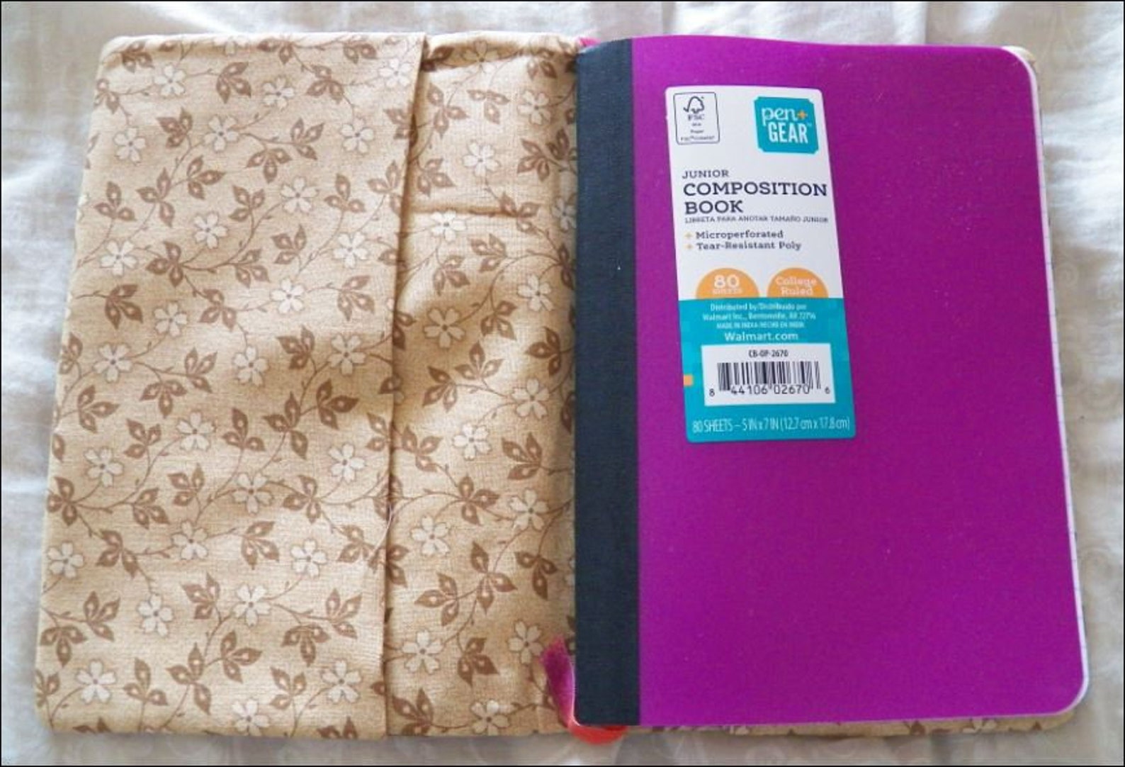 Book Cover In-the-hoop Machine Embroidery Journal Quick & Easy Large 5 ...
