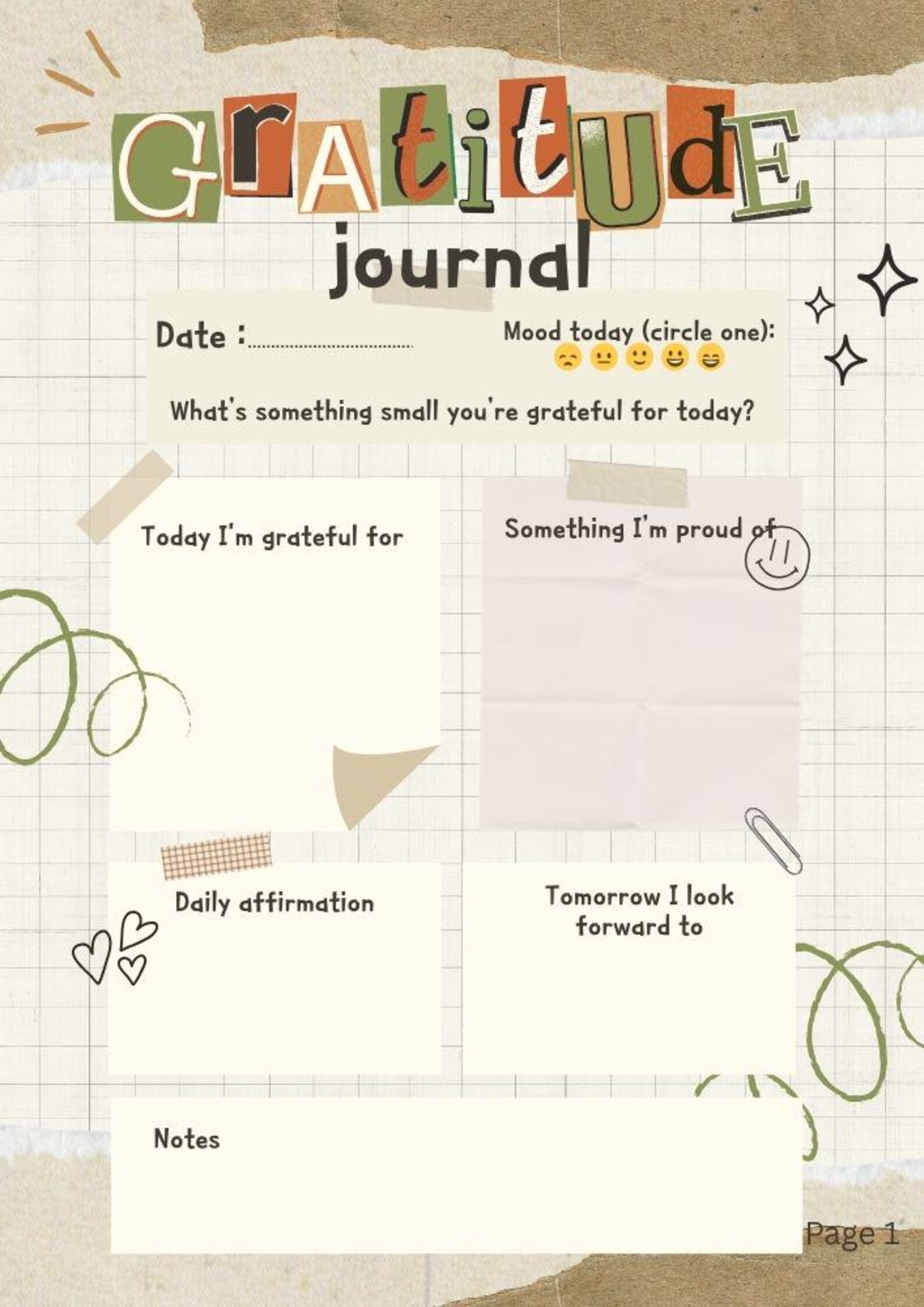 30-day Gratitude Journal (printable + Digital) - Etsy