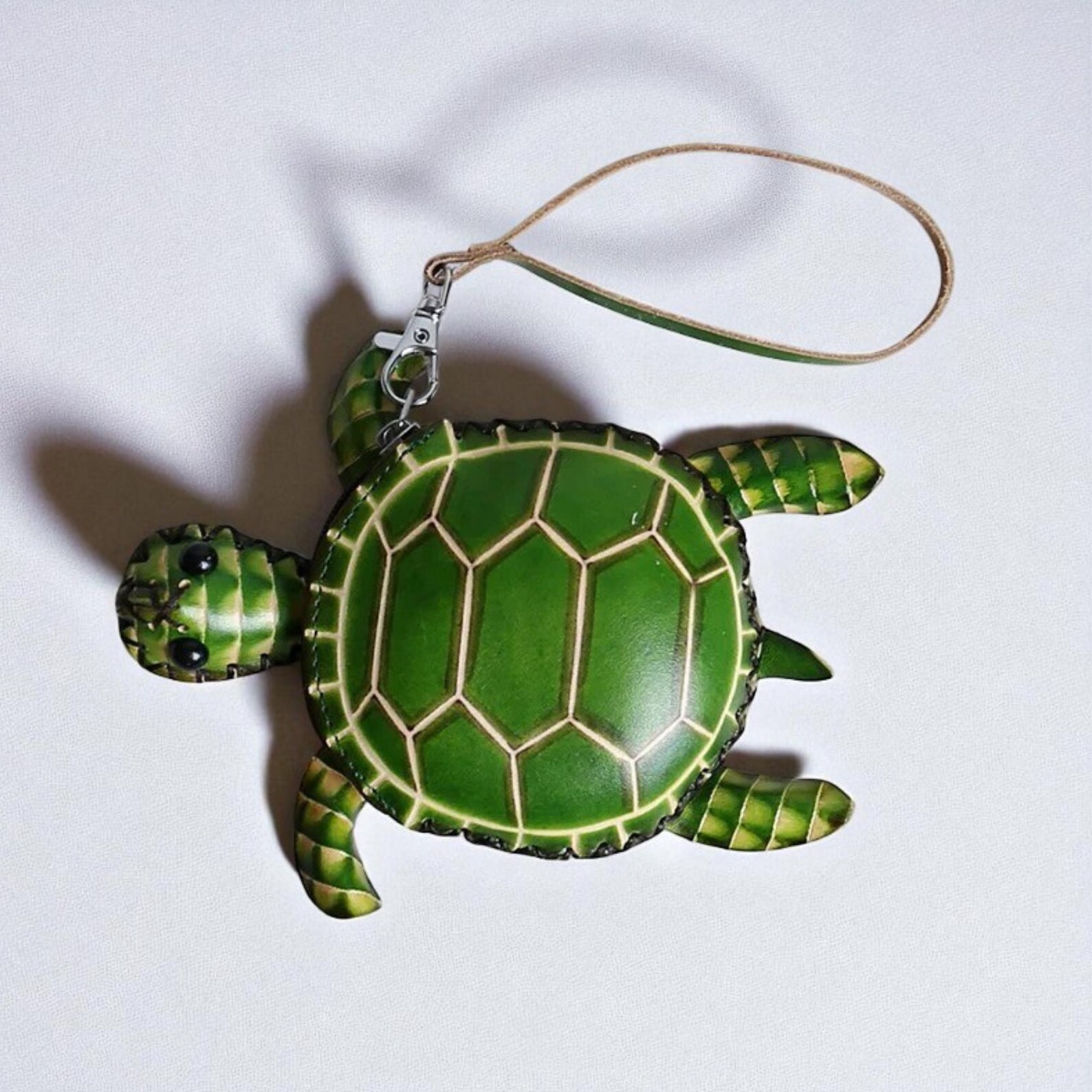 Genuine Leather Turtle Coin Purse, Handmade Cowhide Wallet, Cute Animal ...