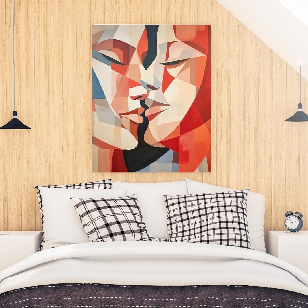 The Geometry of Love, a Kiss in Colors, Abstract Love, Quiet Passion ...