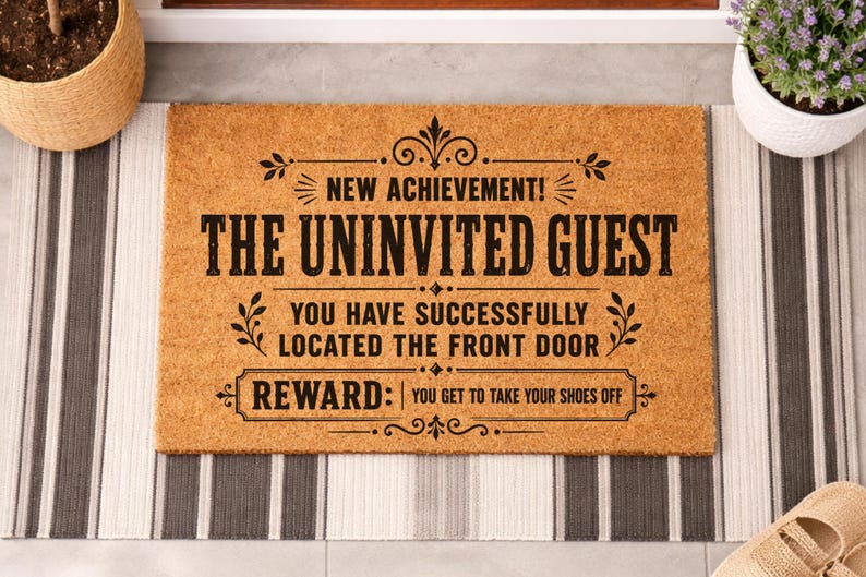 Dungeon Crawler Carl Inspired Coir Front Door Welcome Mat, New ...