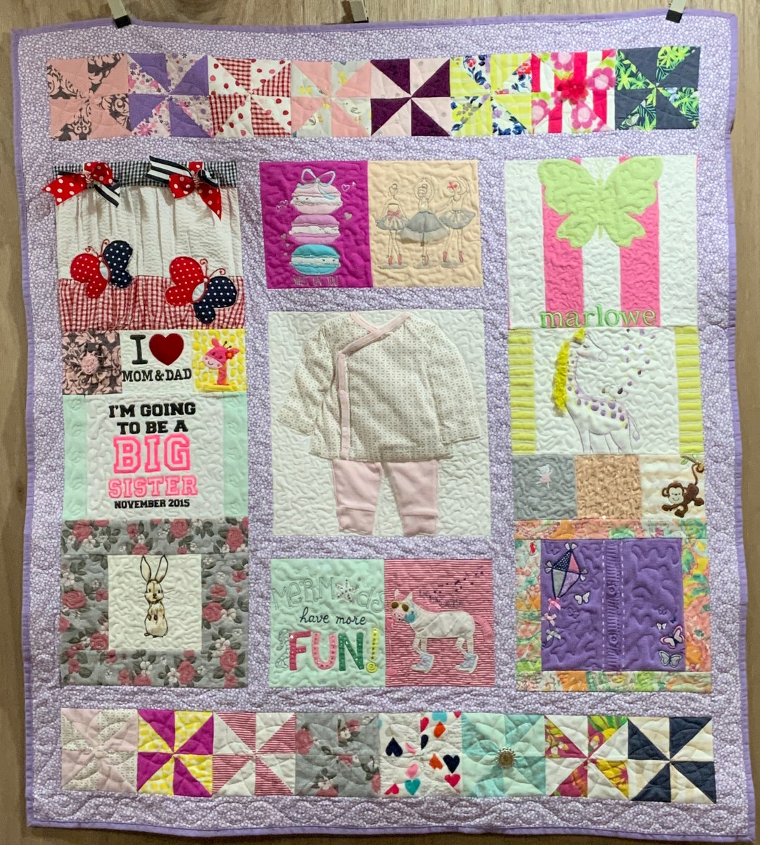 Sentimental Memory Quilt Set: Baby Clothing & Matching Doll Quilt ...