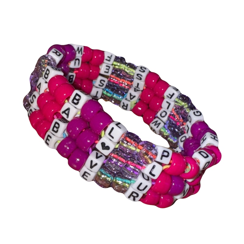 Word Kandi Cuff - Etsy