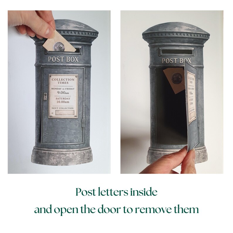 Interactive Post Box Printable Junk Journal Kit Bundle, Red & Dark ...