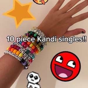 10 Pieces Kandi Singles - Etsy