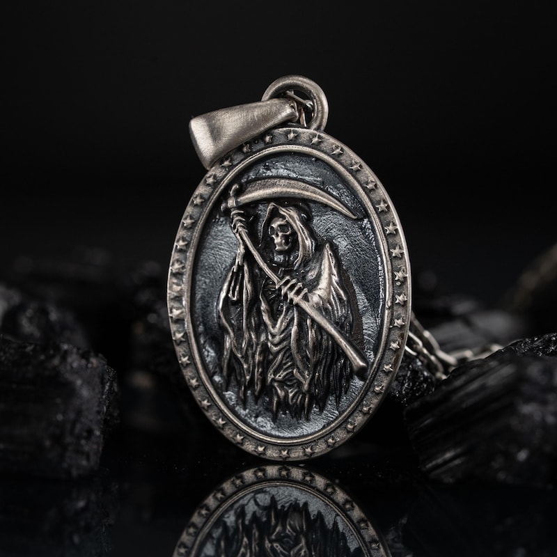 Men Grim Reaper Necklace - Etsy