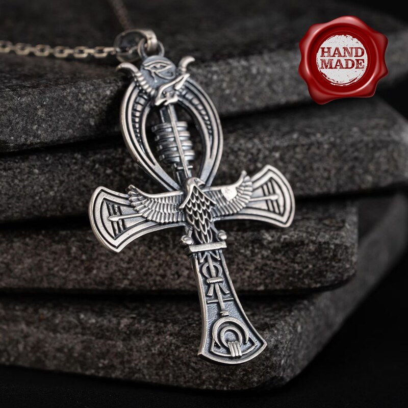 Eye of Horus Ankh Cross - Etsy