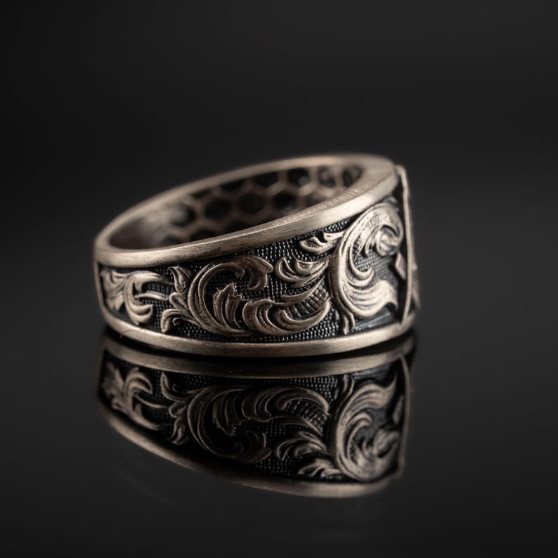 Masonic Silver Ring for Men, 925 Sterling Silver Handmade Freemason ...