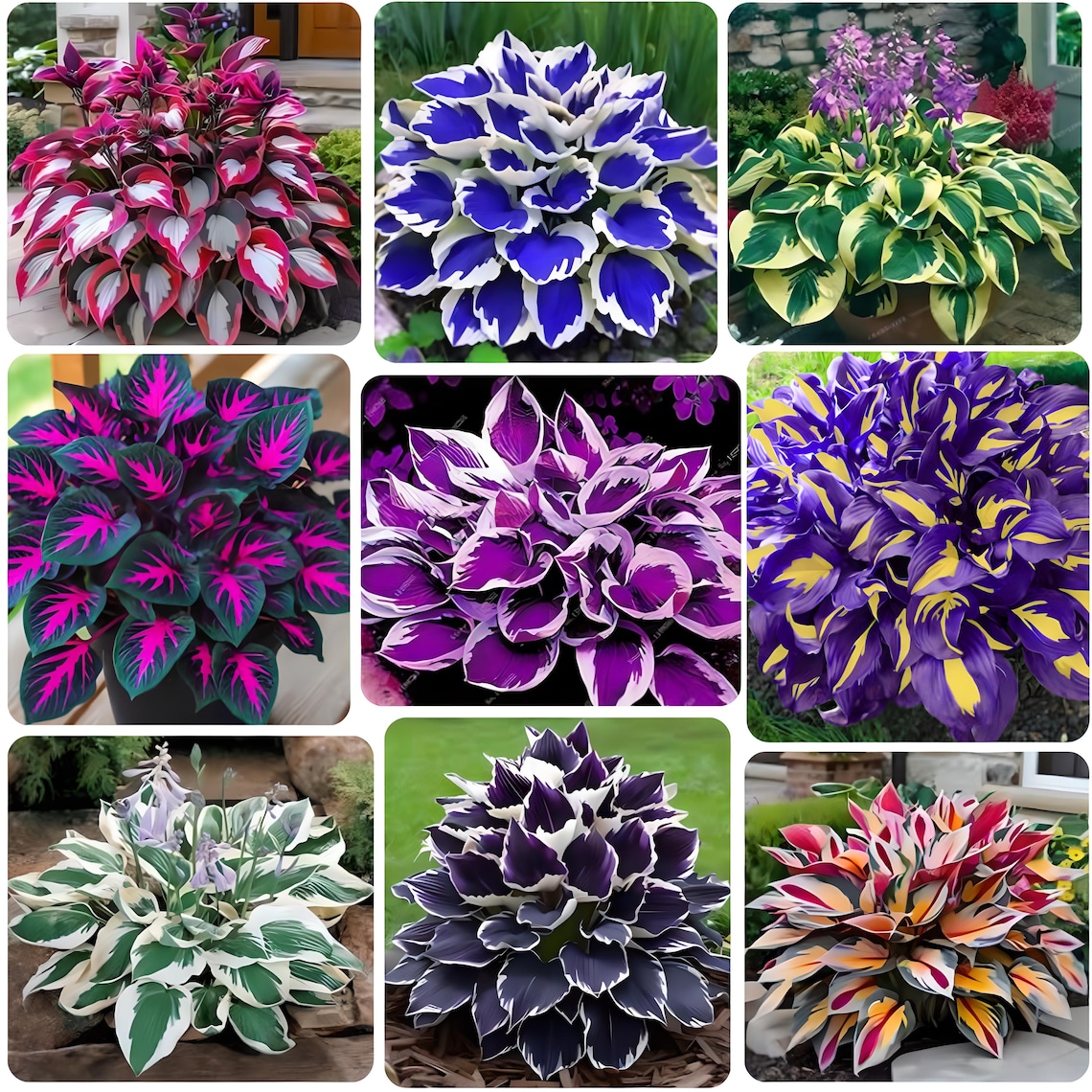 Rare Color Hosta Seeds Mix | Exotic Hybrid Hosta Plant Seeds, Unique ...