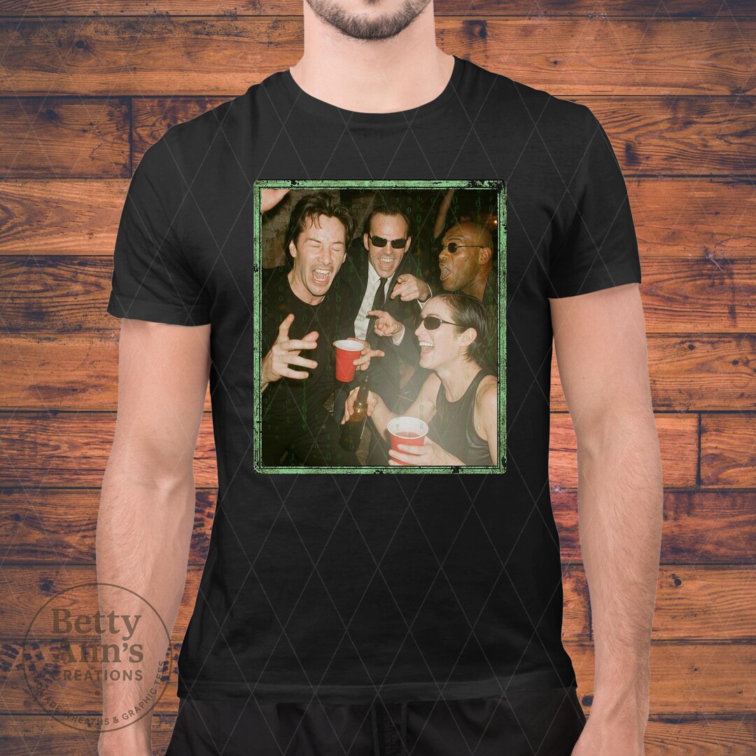 Matrix Party Shirt - Retro Cyber Vibes, Funny 90s Sci-fi Tee, Movie ...