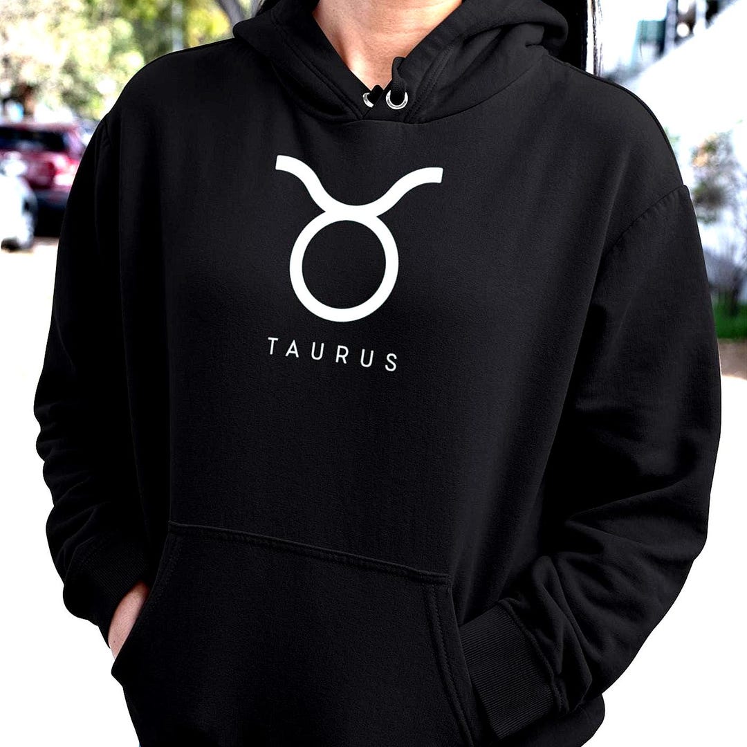 Taurus Minimalist Zodiac Sign |classic Hoodie - Etsy