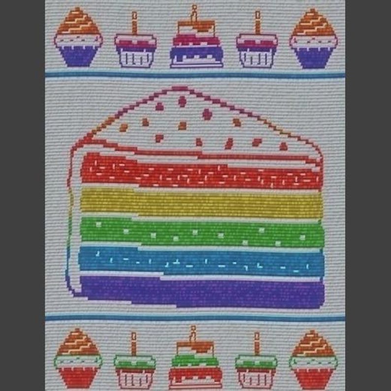 US Crochet Pattern for a Celebration Cake Throw - Overlay Mosaic ...
