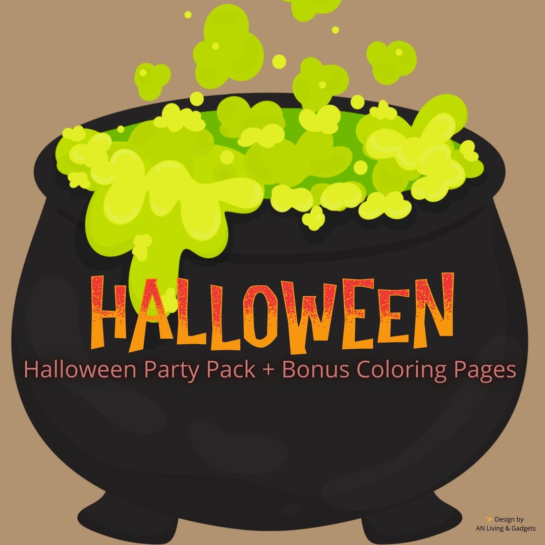 Halloween Party Pack Printable | Editable Invitation + Labels + Poster ...