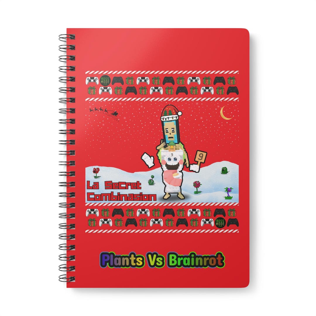Plants Vs Brainrot A5 Notebook, Gamer Stationery - Etsy UK